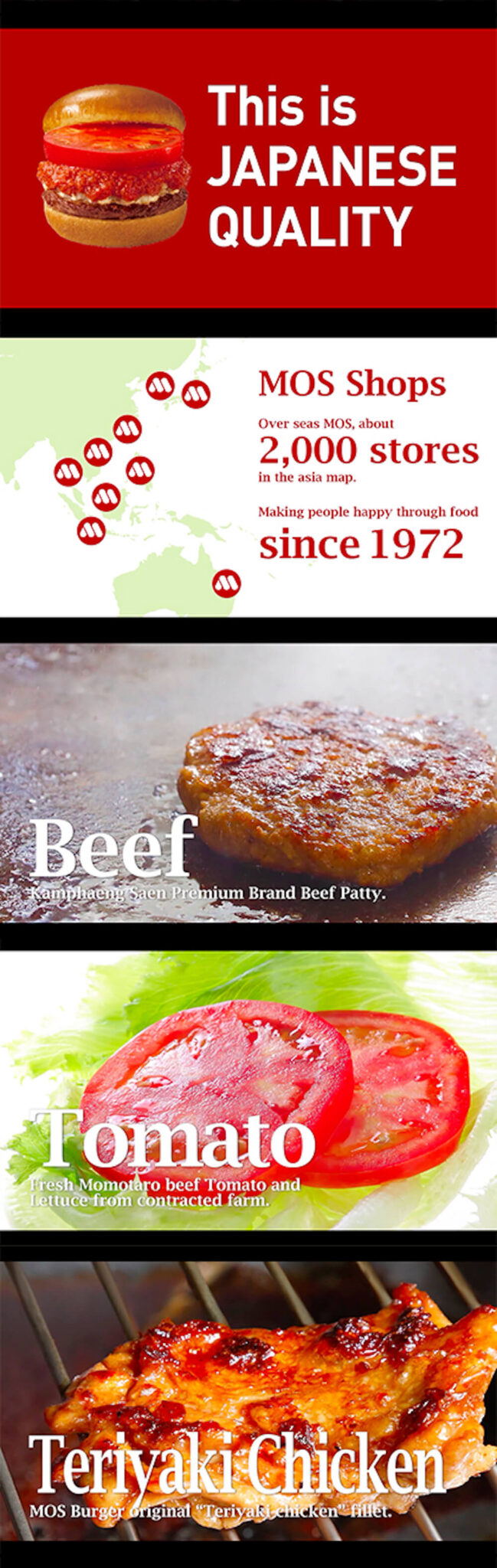 MOS BURGER Shop front Digital Signage｜WORKS｜e-bird (Thailand) Co., Ltd.